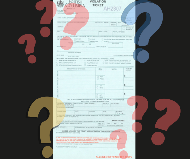Understanding Traffic Tickets in British Columbia - Kyla Lee: Vancouver ...